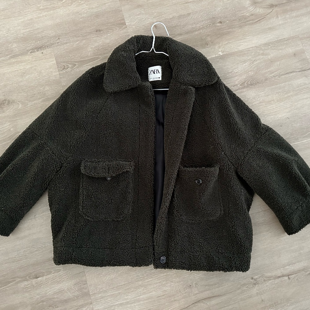 Dark Green Teddy Jacket - Gem